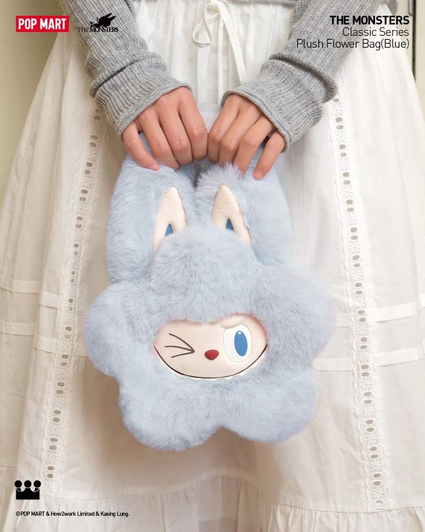 LABUBU THE MONSTERS Classic Series - Plush Flower Blue Bag, Men's ...