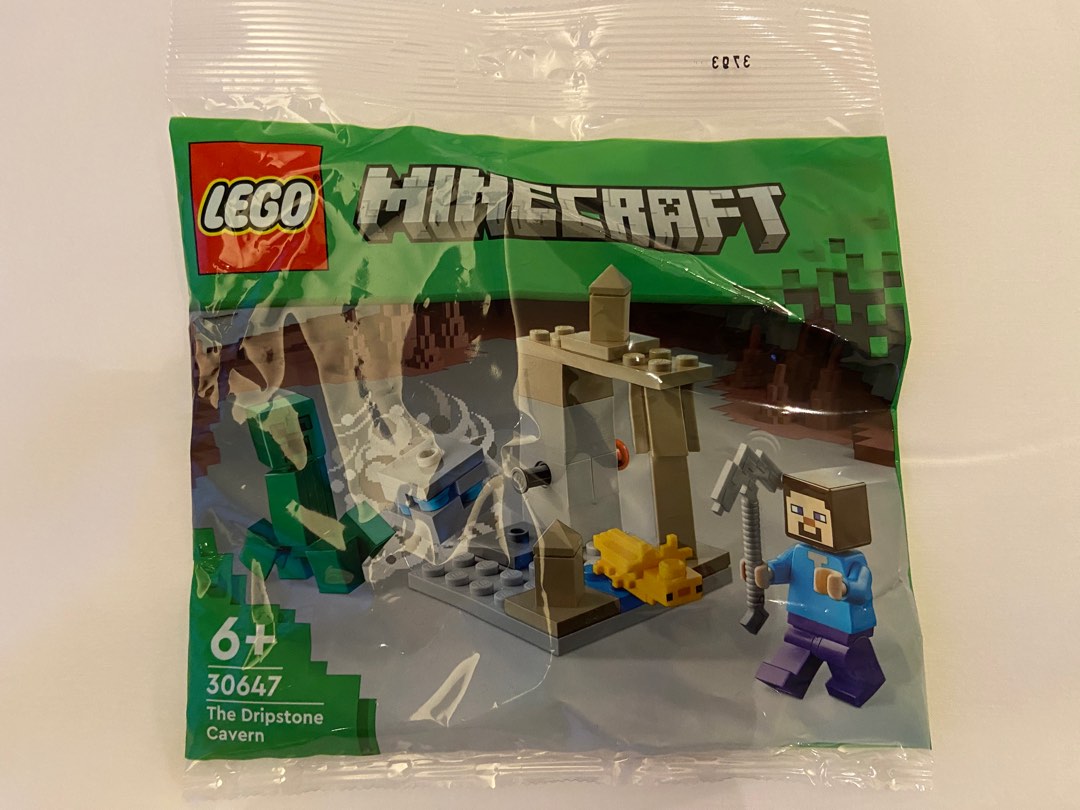 Lego Minecraft 30647 The Dripstone Cavern (Steve and Creeper), 興趣及遊戲 ...