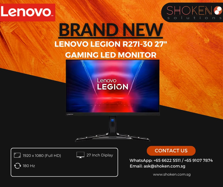 Lenovo Legion R27i-30 | 27" Full HD Gaming LED Monitor | 1920 x 1080 ...