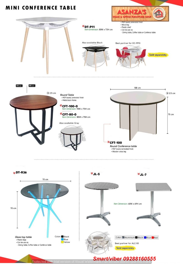 mini conference table, Furniture & Home Living, Office Furniture ...