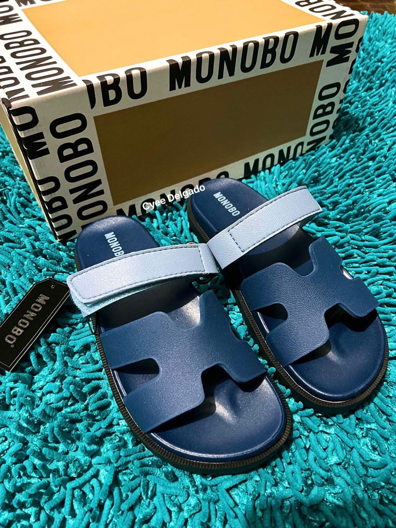 Monobo Zoey Navy - Onhand, Women's Fashion, Footwear, Flats & Sandals ...