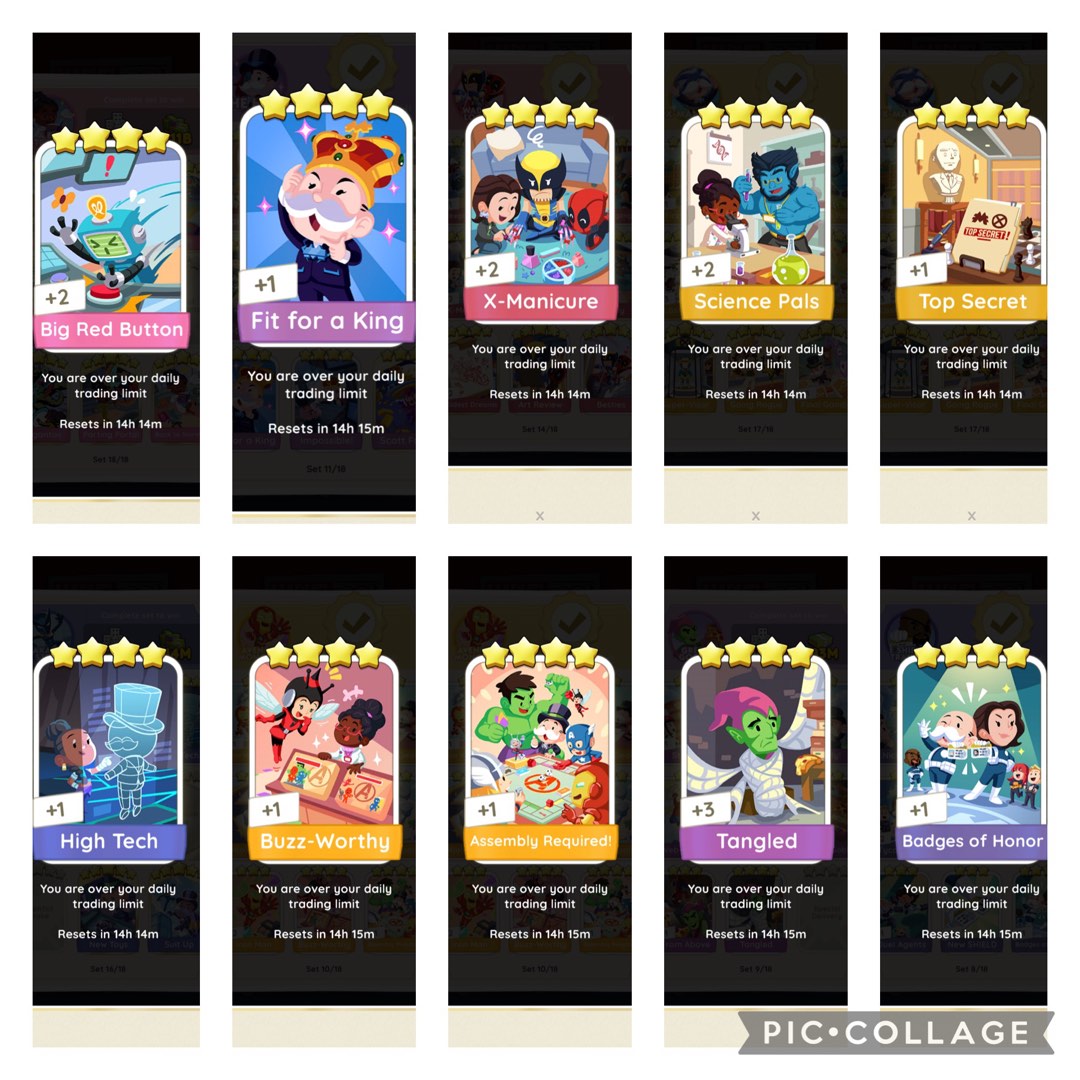 Monopoly Go ! Big red button & fit for a king & x-manicure & science ...