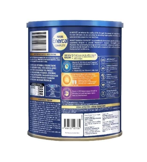 Nestle Enercal Complete Formula Milk Powder 850g, Food & Drinks ...