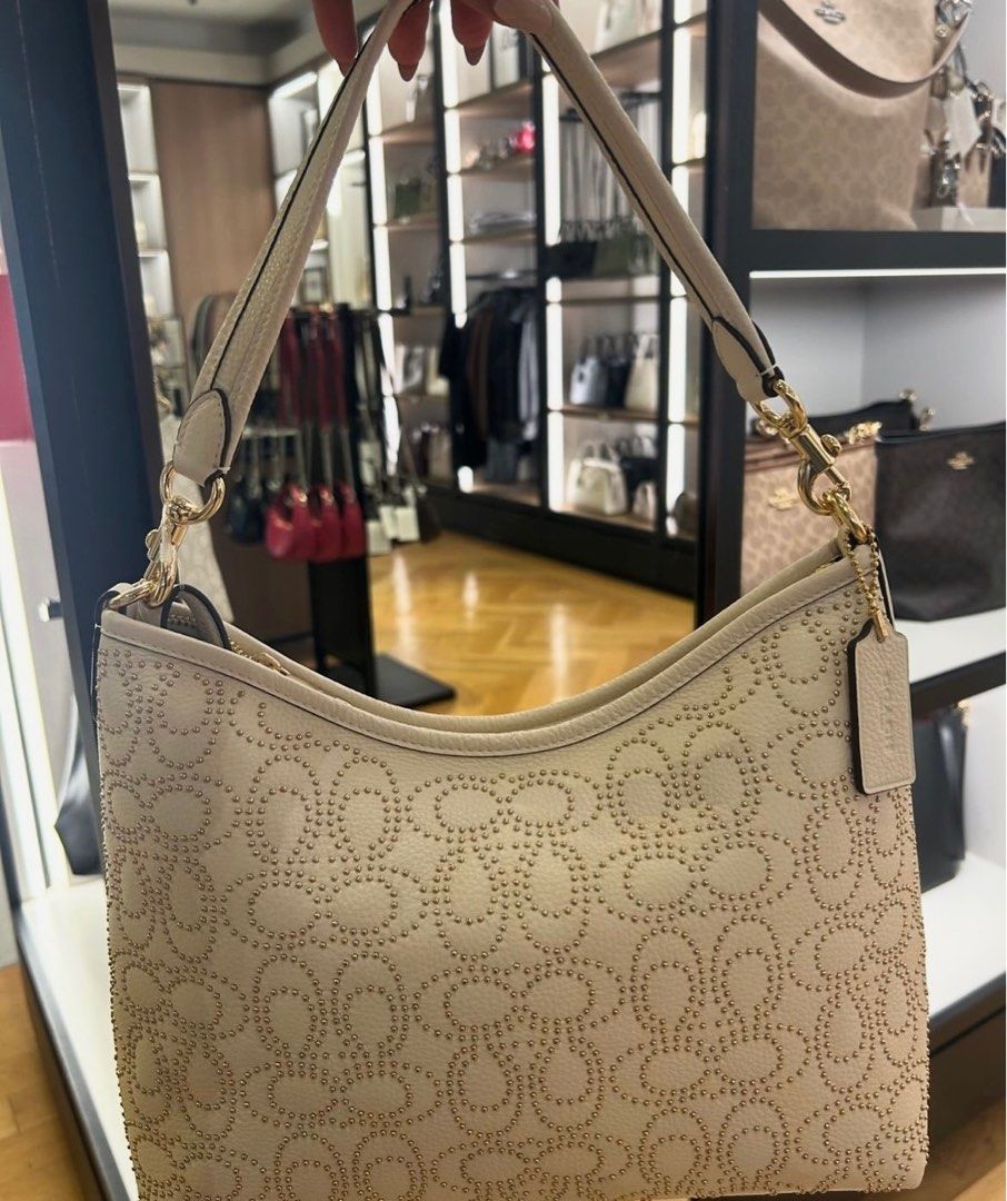 [New Arrival] Coach Laurel Shoulder Bag in Signature Rivets, Luxury ...