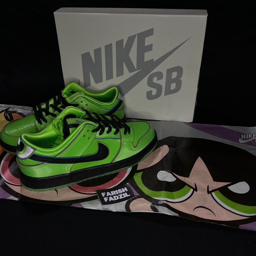 Nike SB Dunk Low x The Powerpuff Girls PS, Luxury, Sneakers & Footwear ...
