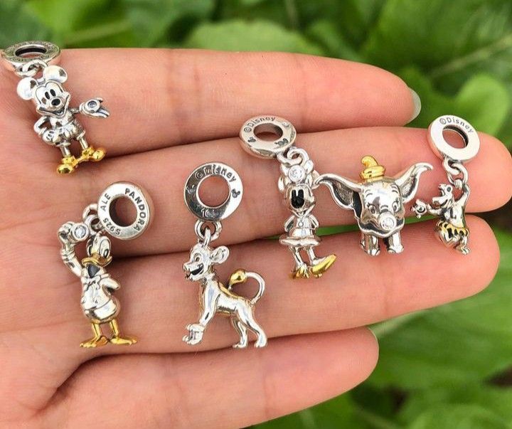 Pandora Disney two tone dangle charms, Women's Fashion, Jewelry ...