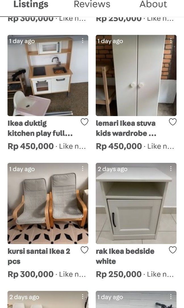 PENIP* IKEA DUKTIG KITCHEN DAN LEMARI RAK IKEA SET, Antik, Furnitur di ...