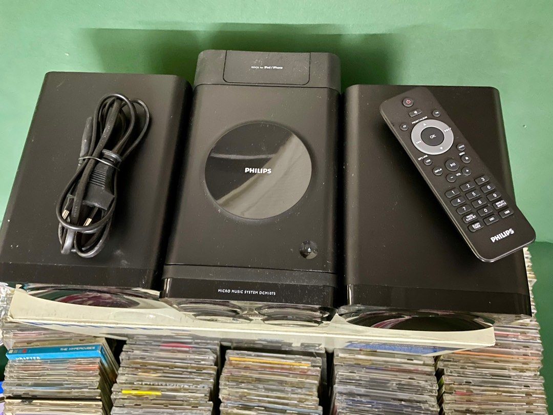 Philips Micro Music System with Box/ 120 English Songs CDs Plus VCDs 20 ...