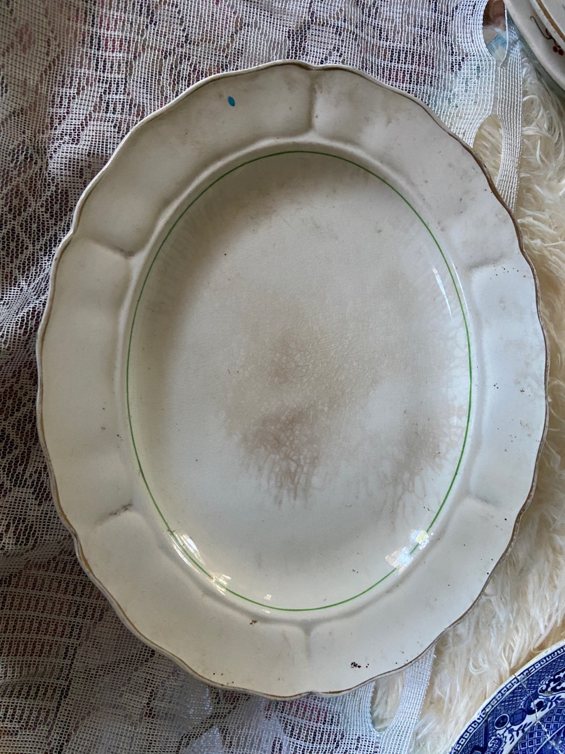 Pinggan lama/vintage Oval Dish Marlborough, Hobbies & Toys ...