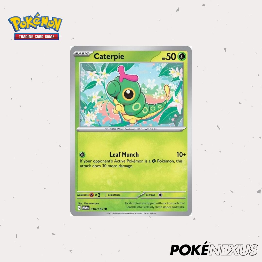 Pokemon Scarlet & Violet 151 - Caterpie - 010/165 - Common, Hobbies ...