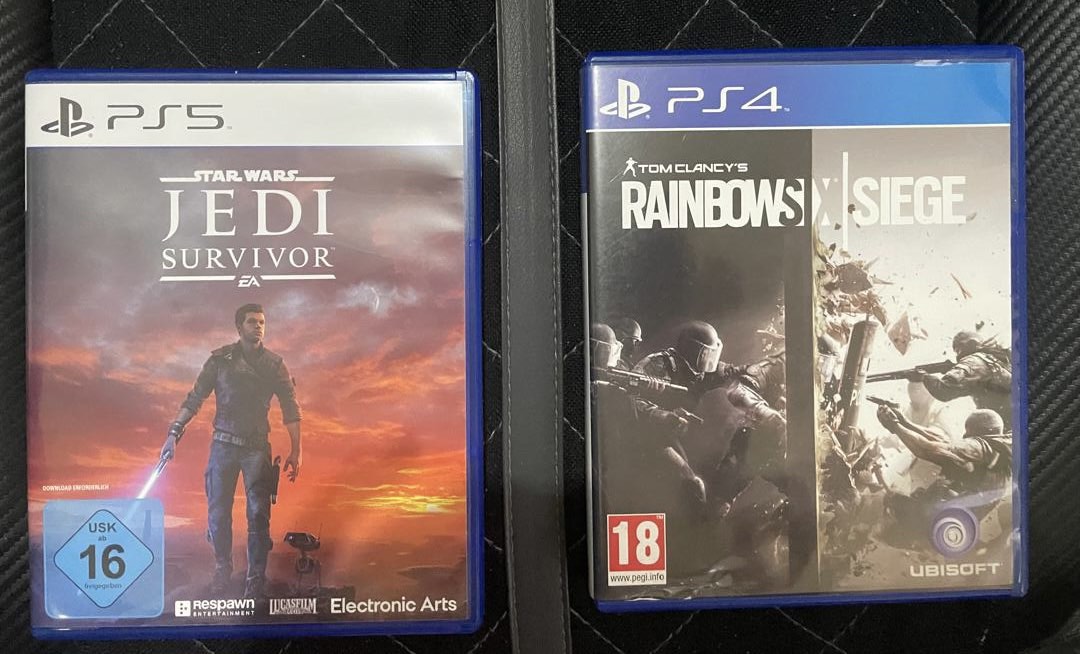 PS5 Jedi Survivor and PS4 Rainbow Six Seige, Video Gaming, Video Games ...