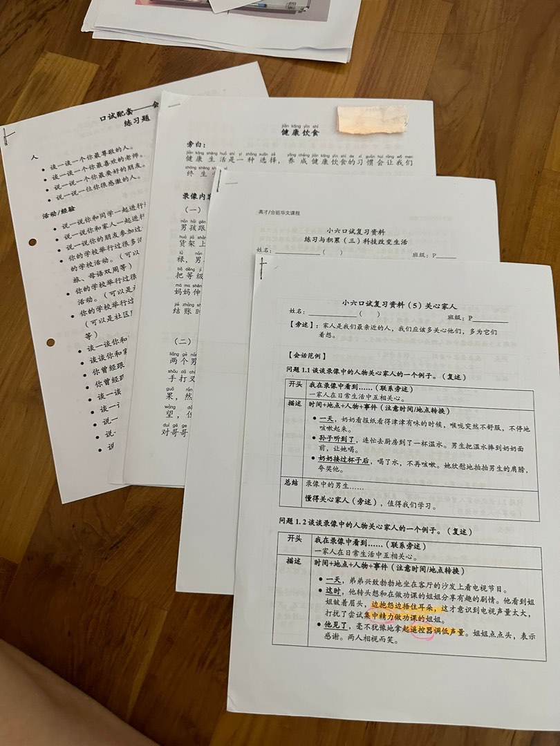 Psle chinese oral practice notes and model compo, Hobbies & Toys, Books ...