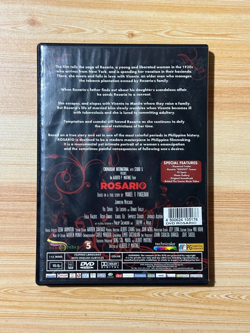 Rare ROSARIO DVD Tagalog Period Movie Jennylyn Mercado Dennis Trillo Sid Lucero Dolphy, Hobbies ...