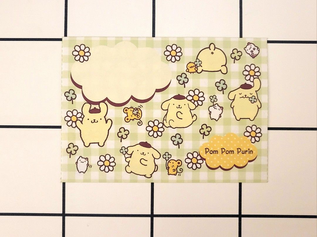 LAST SET - Sanrio Pompompurin Letter Set 4, Hobbies & Toys, Stationary ...