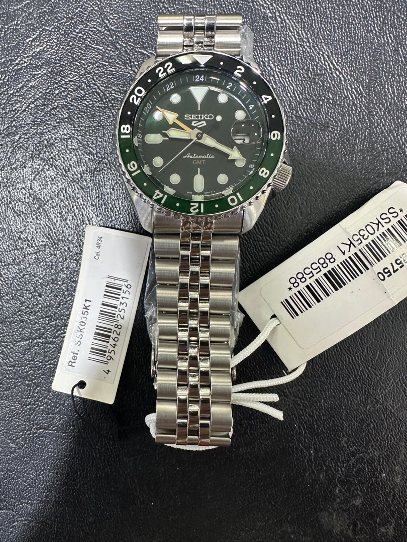 Seiko GMT SSK035 SSK035K1, Men's Fashion, Watches & Accessories ...