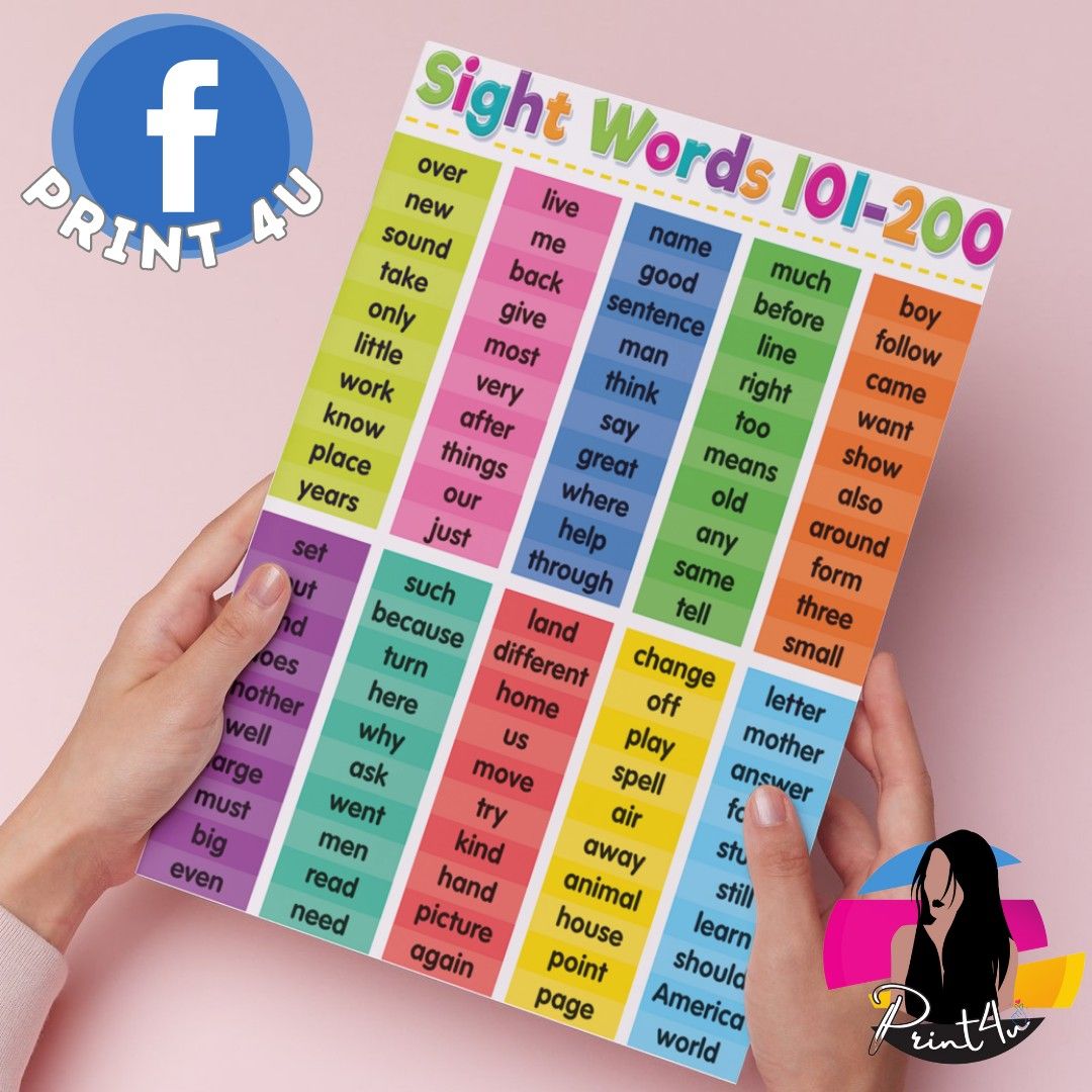 Sight Words - Practice Reading Laminated Learning materials, Hobbies ...