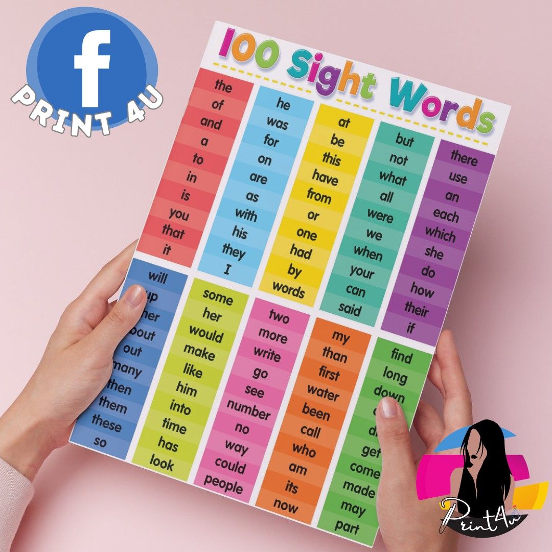 Sight Words - Practice Reading Laminated Learning materials, Hobbies ...
