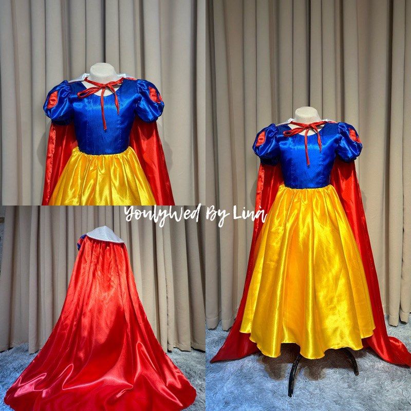 SNOW WHITE COSTUME With Cape, Women's Fashion, Dresses & Sets, Evening ...