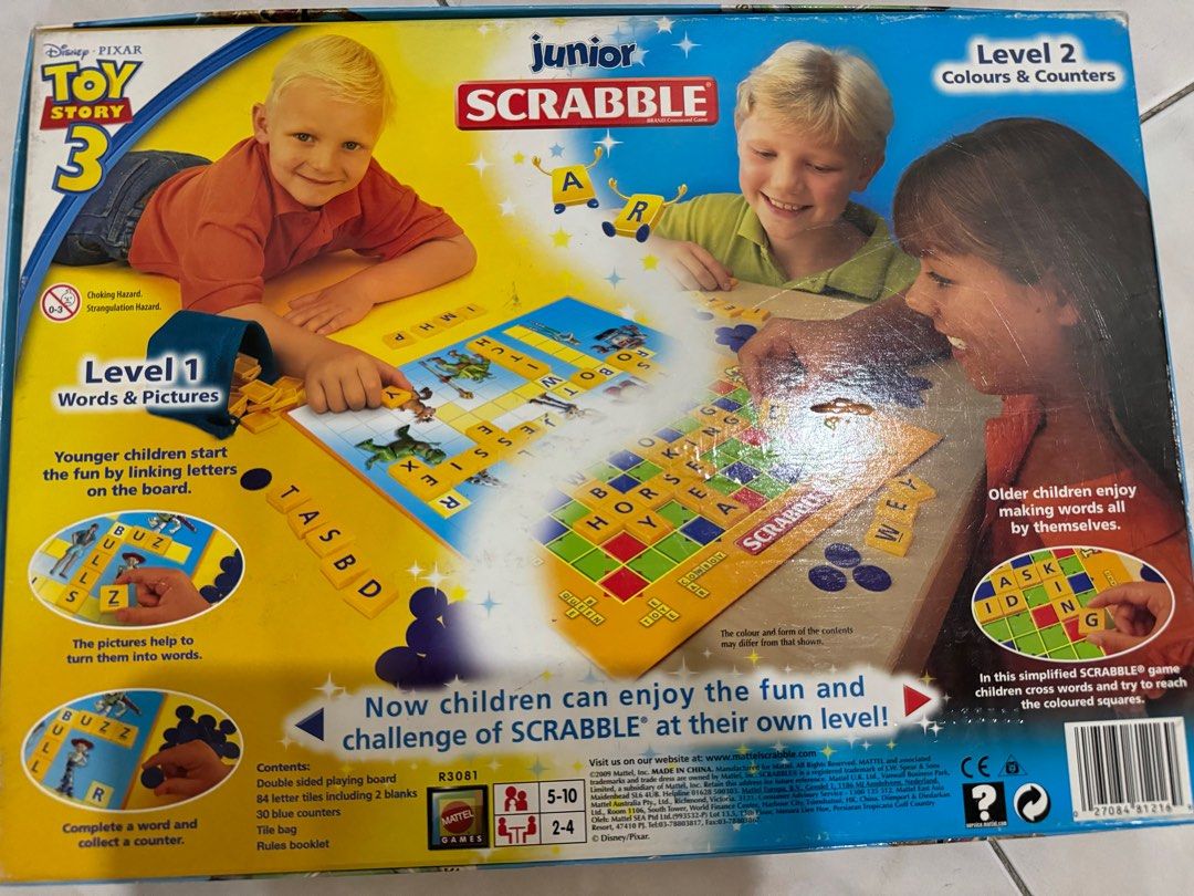 Toy Story 3 Junior Scrabble, Hobbies & Toys, Toys & Games on Carousell