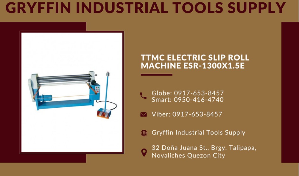 TTMC Electric Slip Roll Machine ESR-1300x1.5E, Commercial & Industrial ...