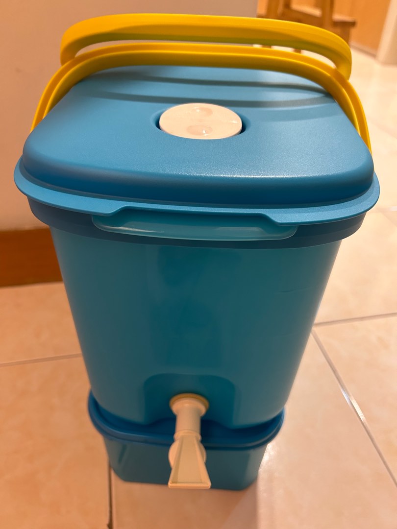 Tupperware brand Water container 10L + container, Furniture & Home ...
