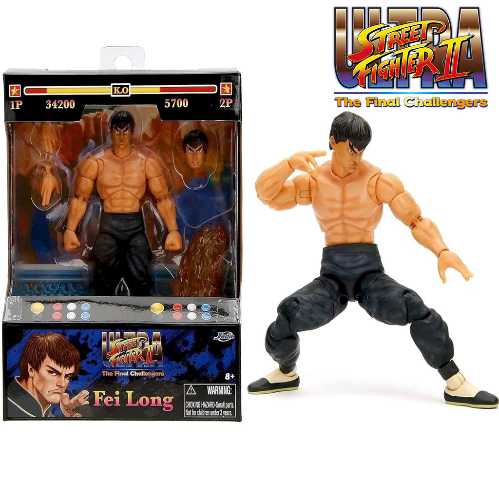 Ultra Street Fighter II Fei Long 6" (1/12) Action Figure, Hobbies ...