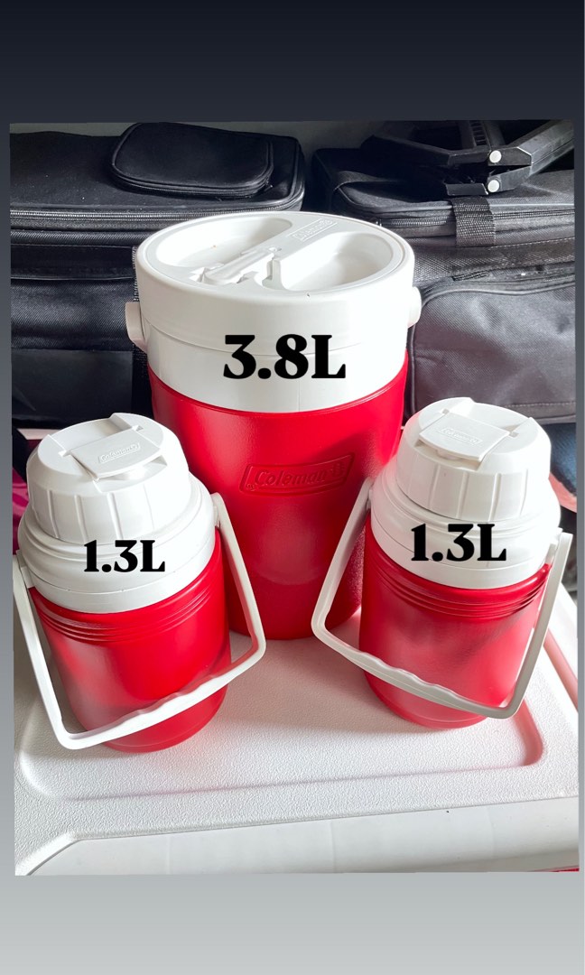 Used Coleman water jug, Sports Equipment, Hiking & Camping on Carousell
