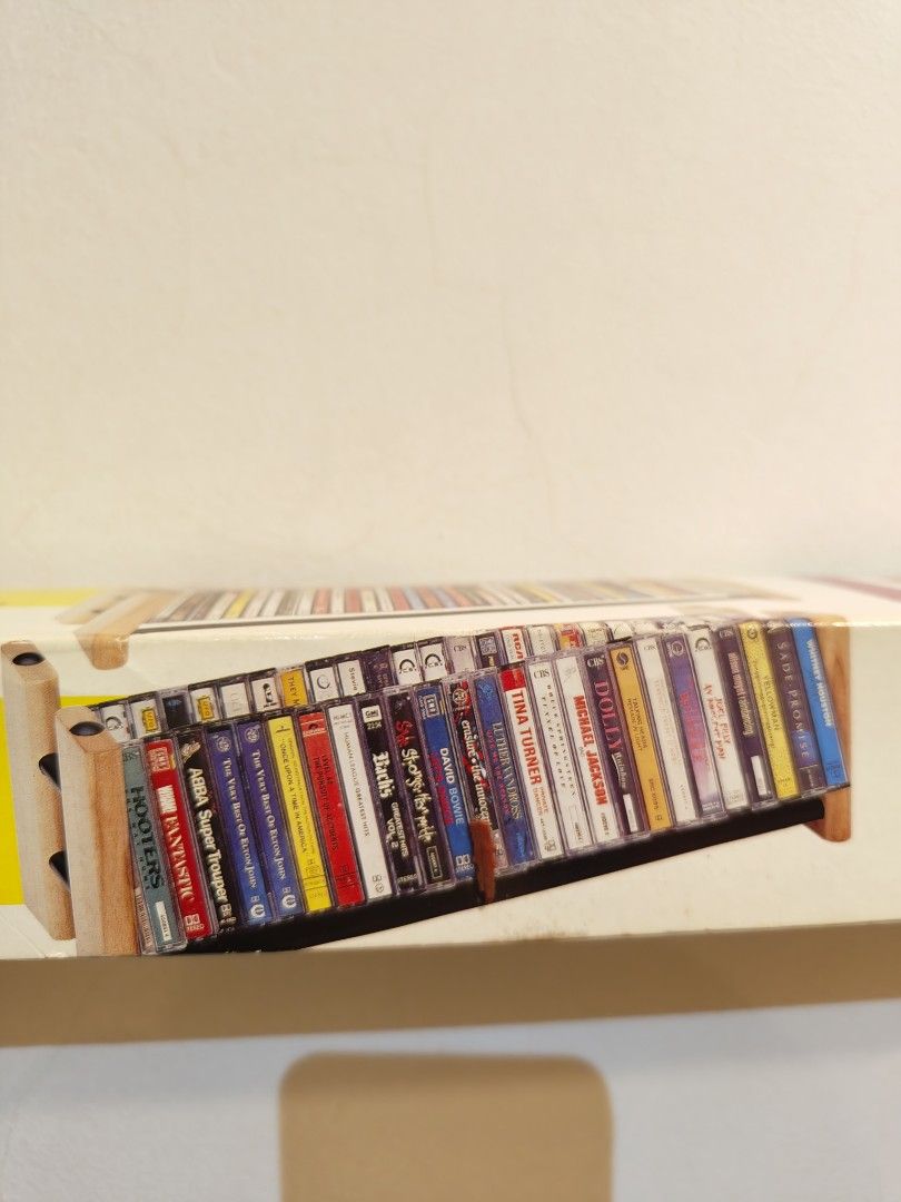 Vintage Cd Storage Cassette Holder VHS Tape Rack Rackit, Furniture ...