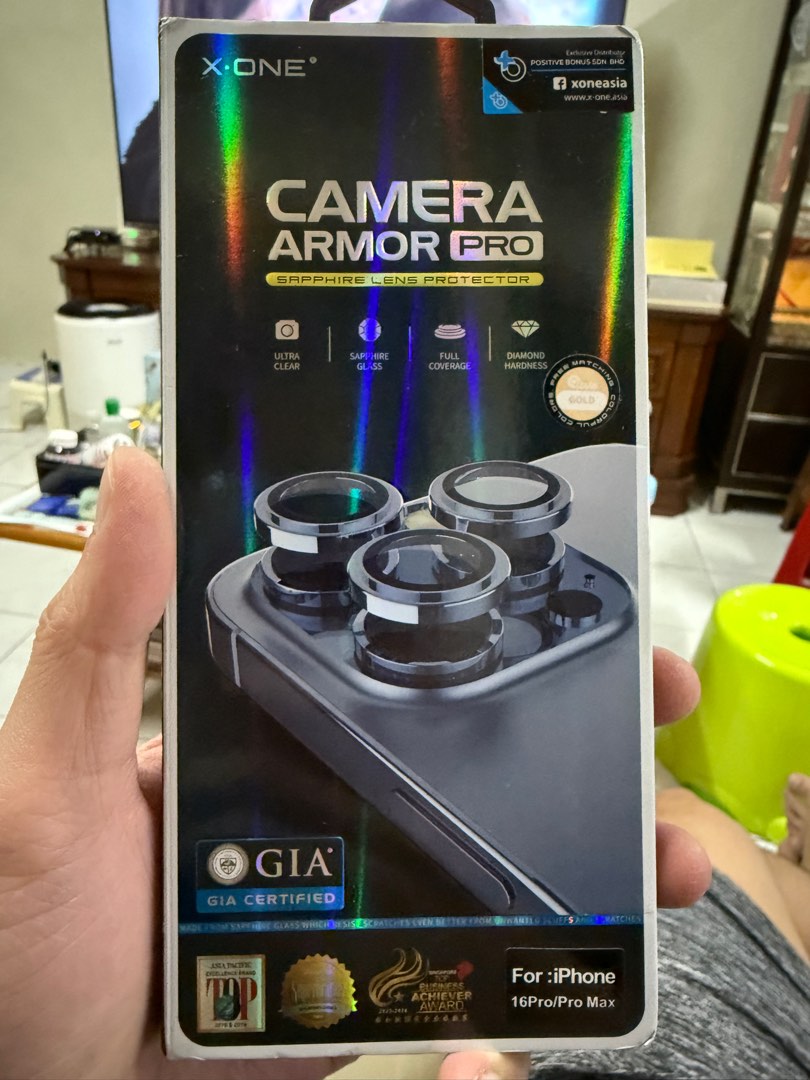 X-One Camera Armor Pro GIA Sapphire Glass Full coverage Lens protector.16 Pro Max, Mobile Phones ...