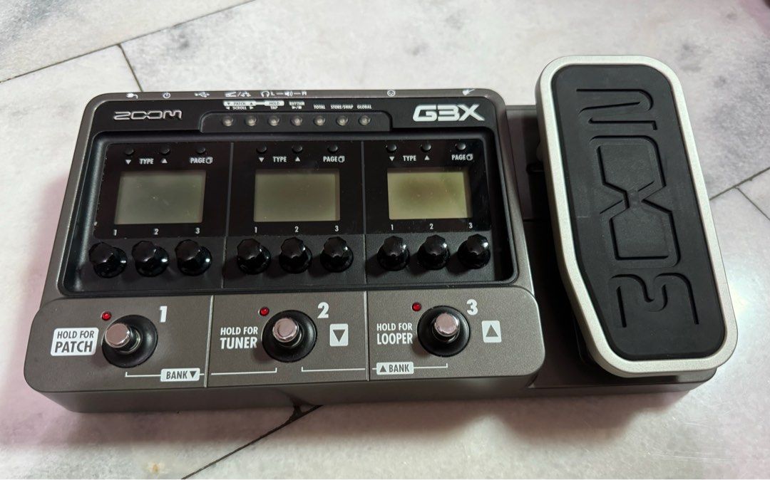 Zoom G3X Guitar Effects & Amp Simulator with Expression Pedal, Hobbies & Toys, Music & Media ...