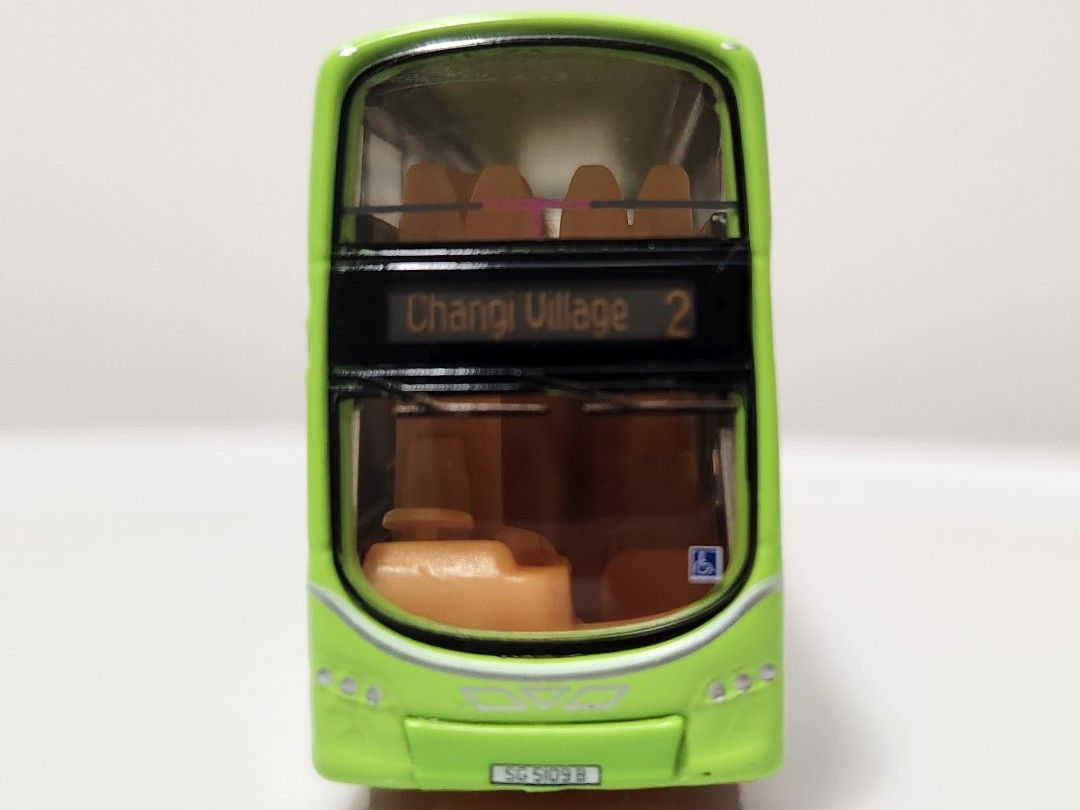 1:110 scale Singapore Lush Green Volvo B9TL Double Decker bus model ...