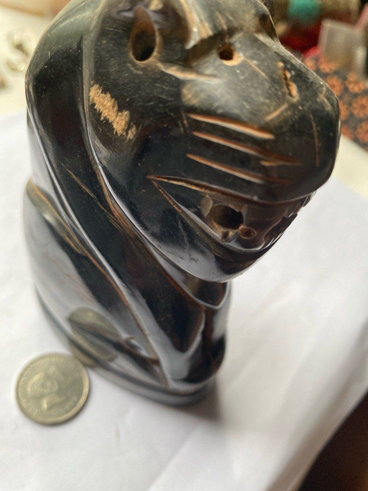 Antique horn tiger design hand carved, Hobbies & Toys, Memorabilia ...