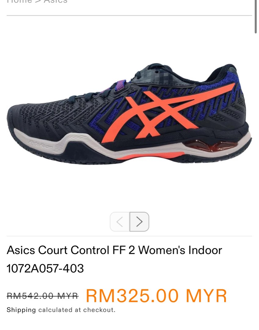 ASICS Court Control FF2 US7, Women's Fashion, Activewear on Carousell