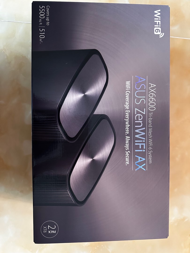 ASUS ZenWifi AX (XT8) AX6600 三頻 WiFi 6 全屋網狀 WiFi 系統 (2件裝), 家庭電器, 其他家庭電器 ...