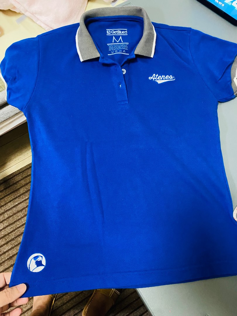 Ateneo blue shirt M, Women's Fashion, Tops, Shirts on Carousell