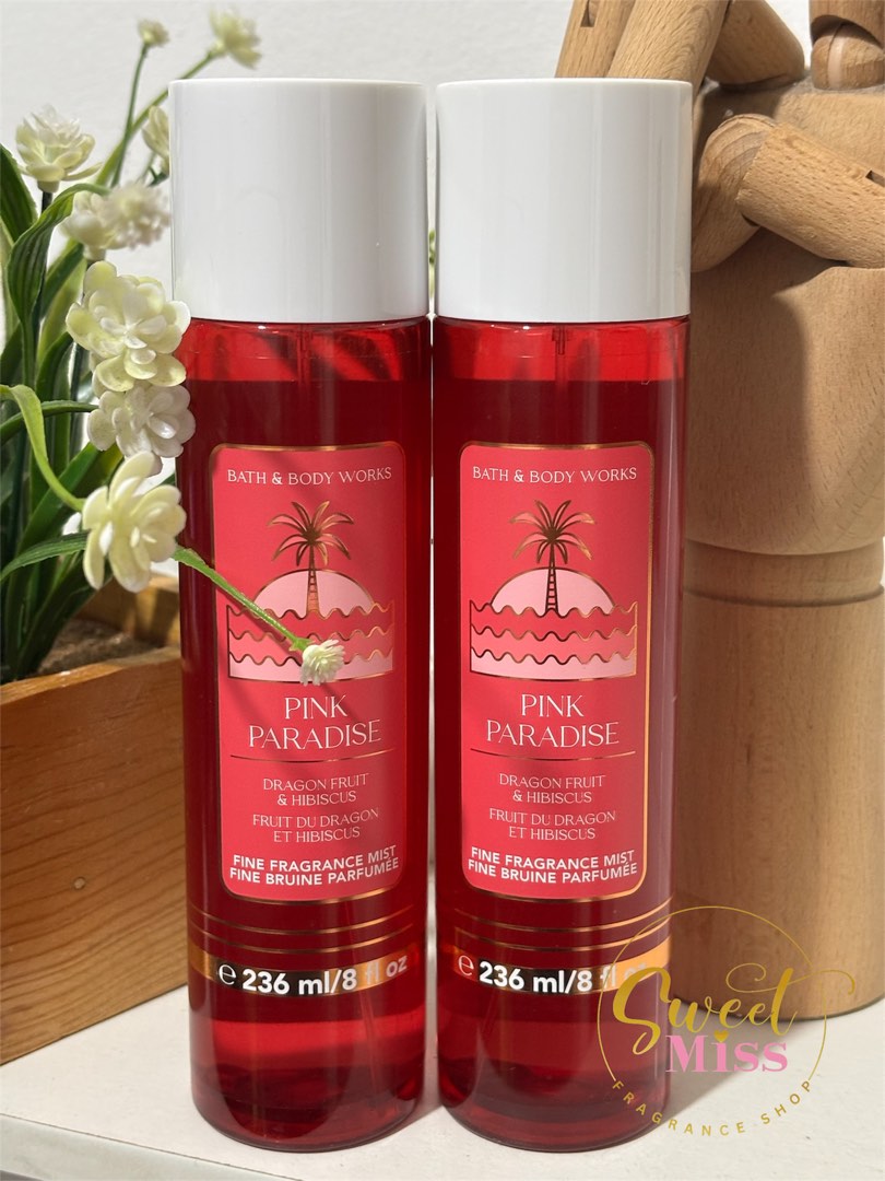 Bath & Body Works Pink Paradise Fragrance Mist, Beauty & Personal Care ...