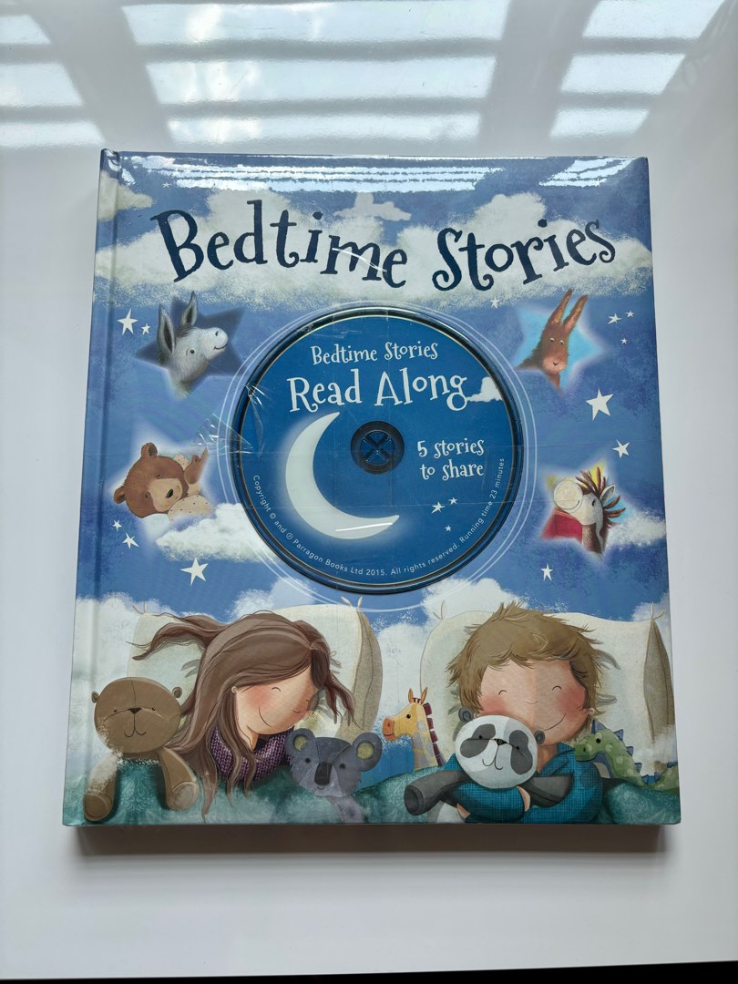 Bedtime Stories Book (Large Hardcover padded - Read along + Audio CD ...