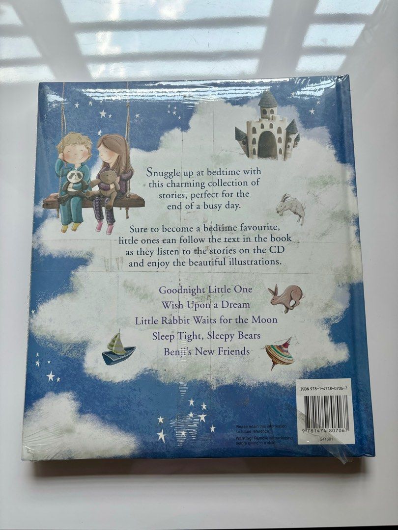 Bedtime Stories Book (Large Hardcover padded - Read along + Audio CD ...