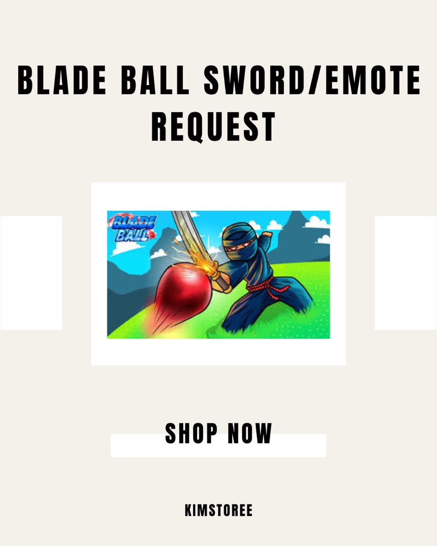 BLADE BALL SWORD/EMOTE SERVICE REQUEST, Announcements on Carousell