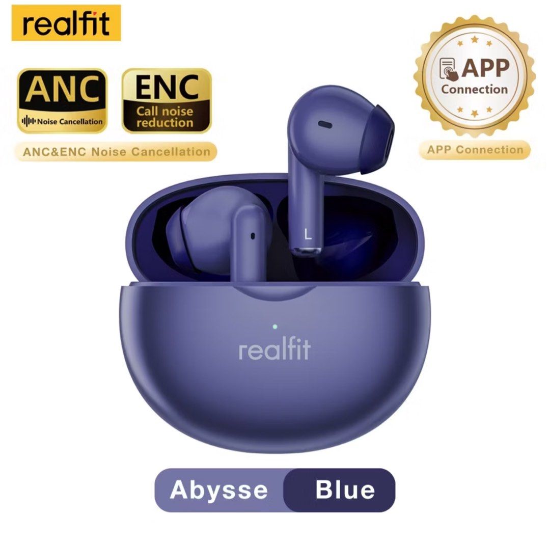 Earphone Bluetooth Realfit F2 MAX (NEW) ANC Active Noise Reduction ...