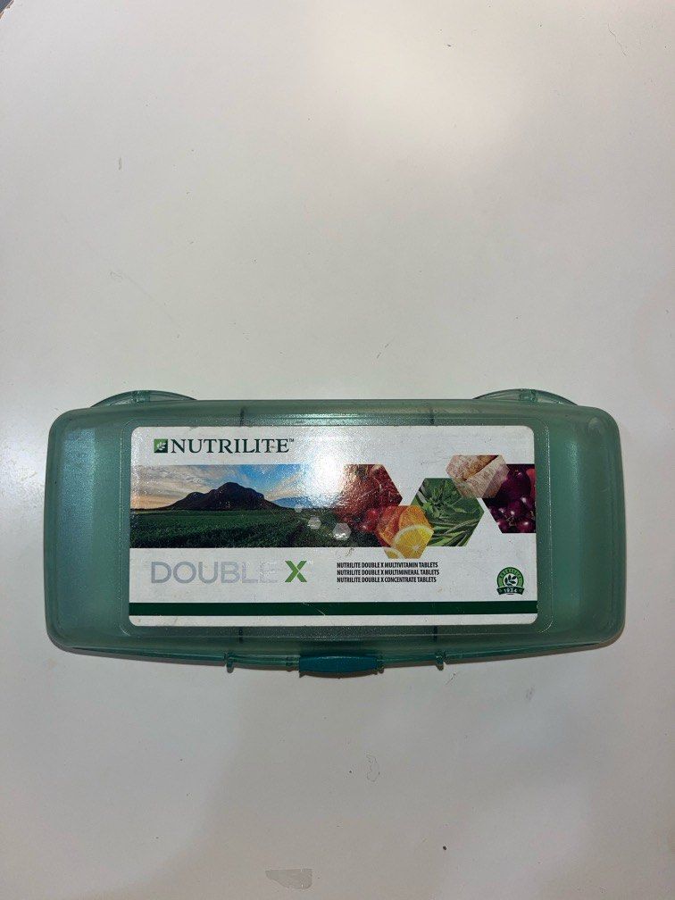 (BOX only) Amway Nutrilite Double X supplement vitamin box container, Furniture & Home Living ...