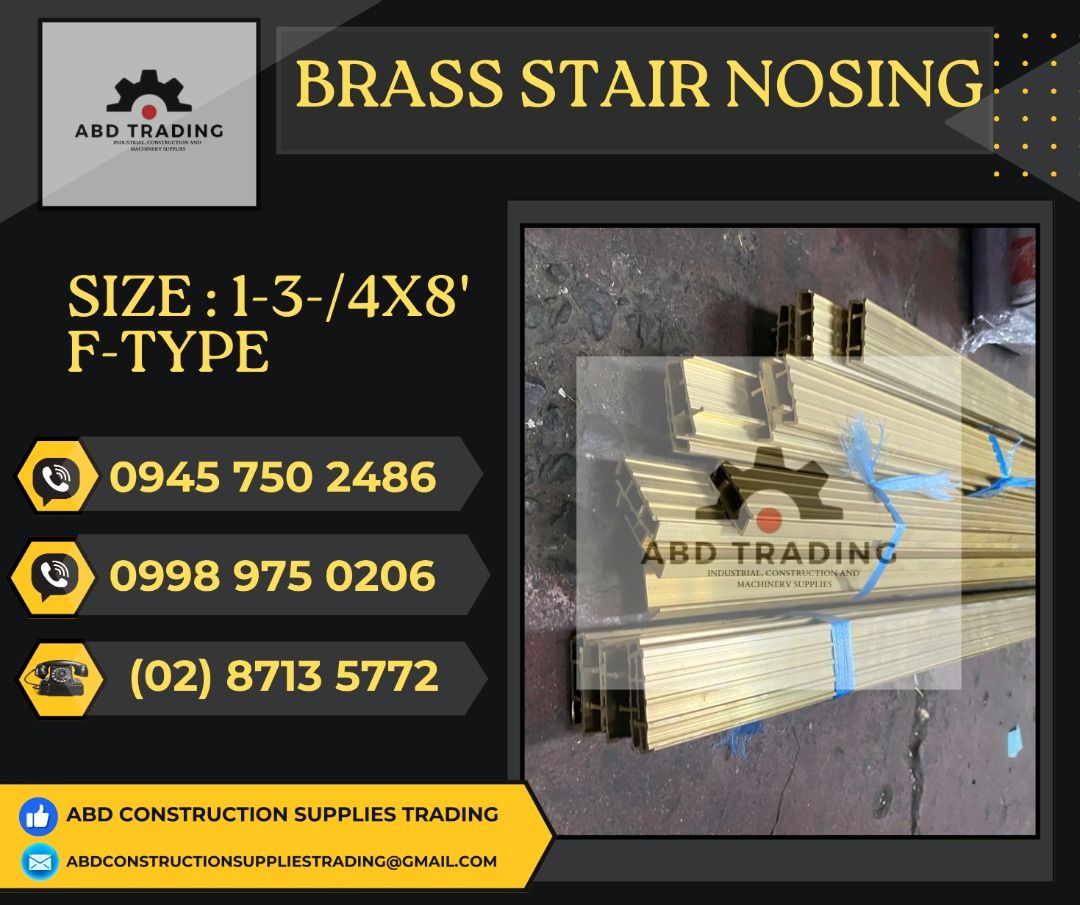 BRASS STAIR NOSING, Commercial & Industrial, Construction Tools ...