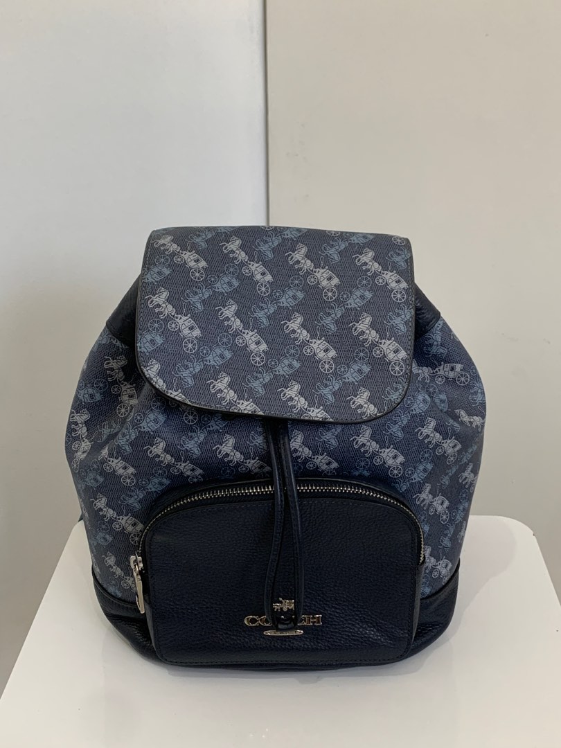 Coach Jes Backpack with Horse & Carriage Print, Women's Fashion, Bags ...