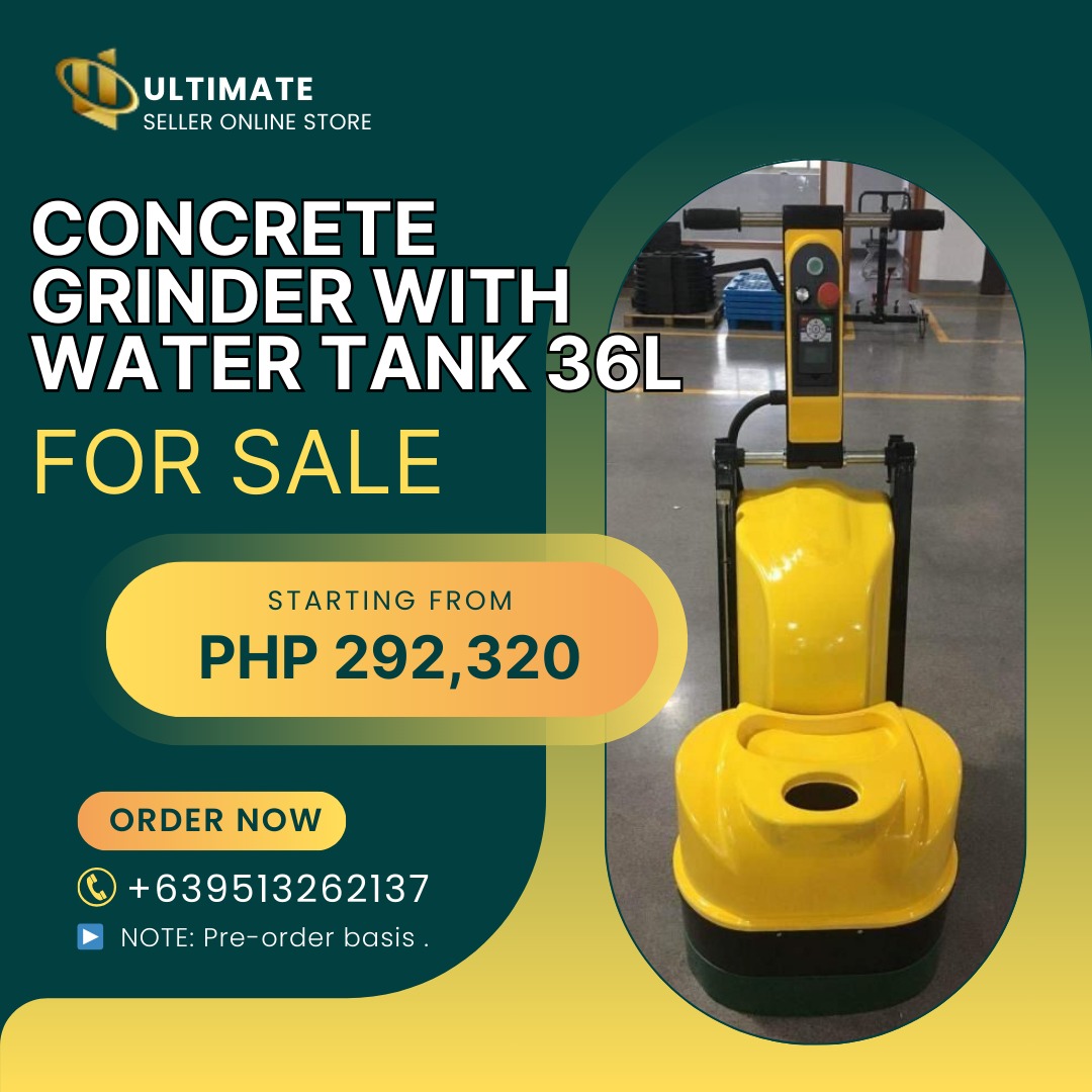 CONCRETE GRINDER WITH WATER TANK 36L, Everything Else, Others on Carousell