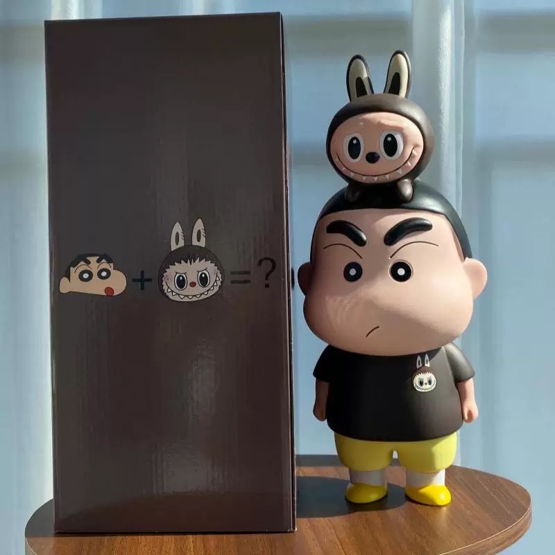 Crayon Shin Chan x Labubu 42cm, Hobbies & Toys, Toys & Games on Carousell