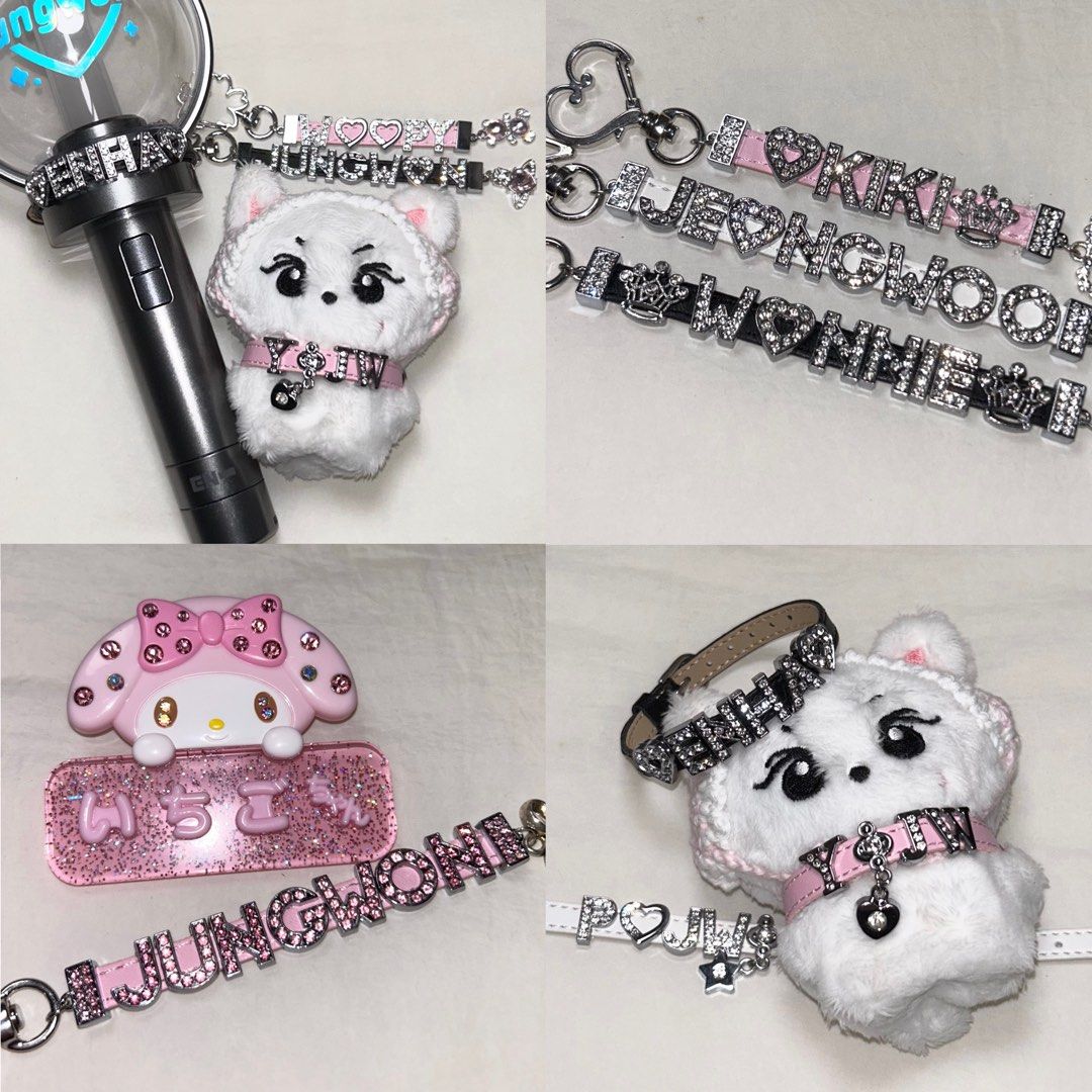 CUSTOM kpop name keychains| doll seventeen treasure enhypen txt ateez ...
