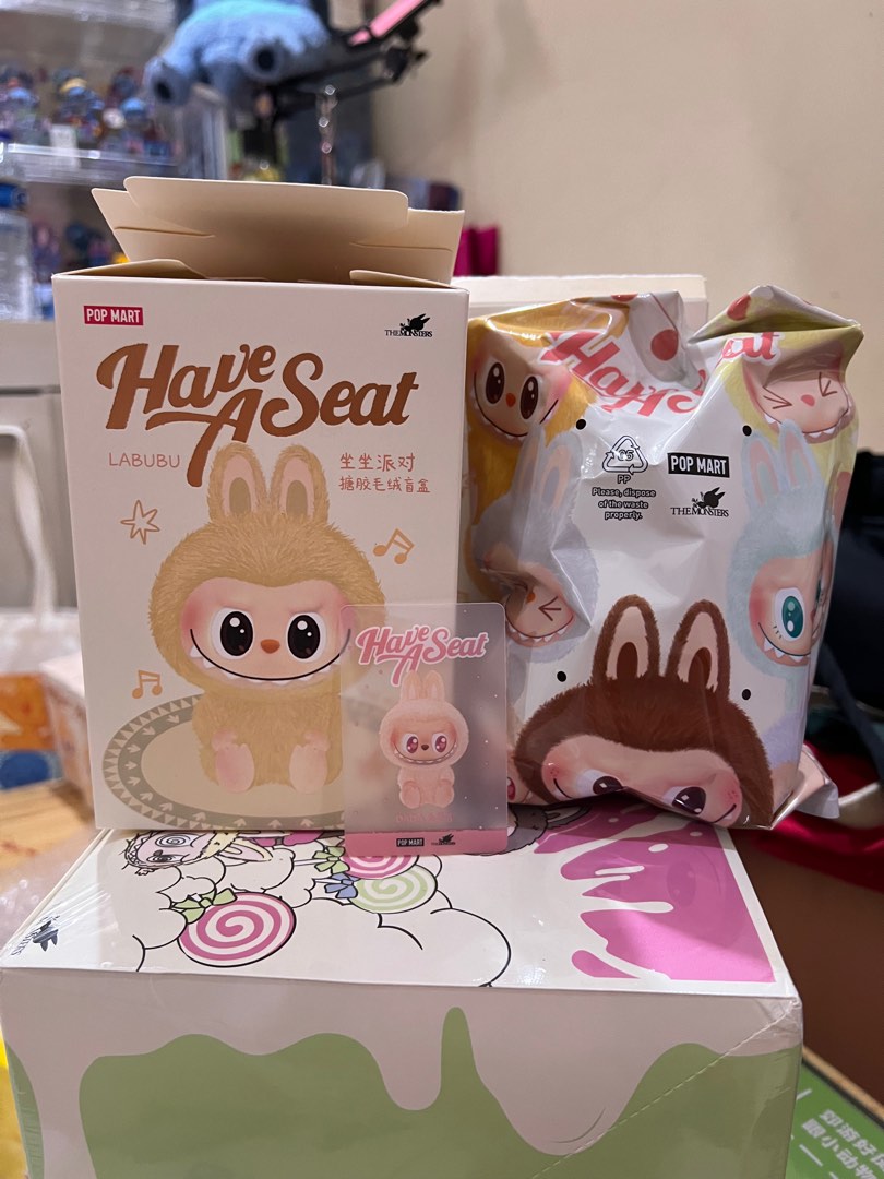 Dada - Labubu Have a Seat Labubu V2 POPMART Blind Box Ori 100%, Toys ...