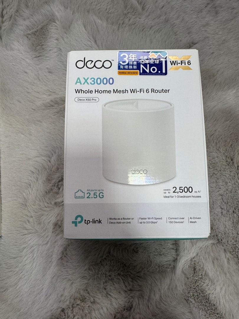 Deco AX3000 Wi-Fi Router (有單/保養期內) , 電腦＆科技, 電腦周邊及配件, 其他 - Carousell