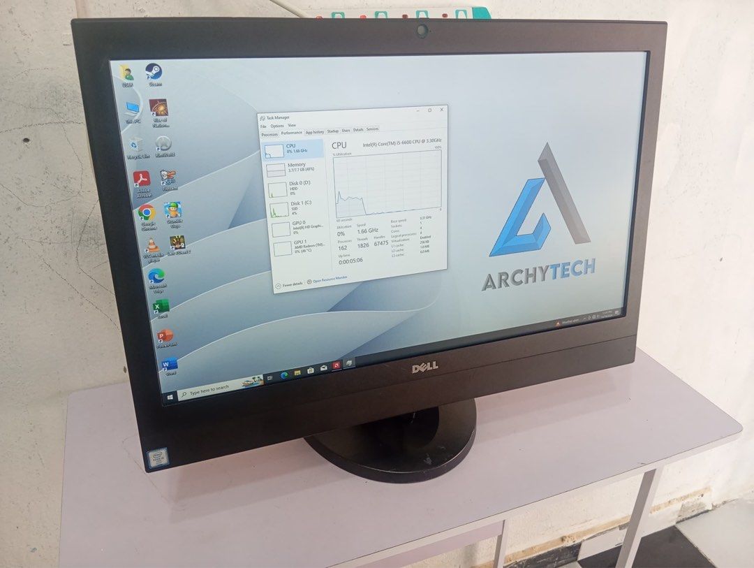 Dell Optiplex 7440 All-in-One i5 6th Gen 8GB RAM 256GB SSD 500GB HDD 24 ...