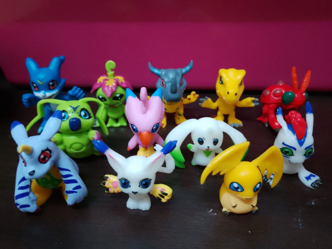 Digimon set - Veemon Wormmon Biyomon Gomamon Terriermon Agumon Tailmon ...